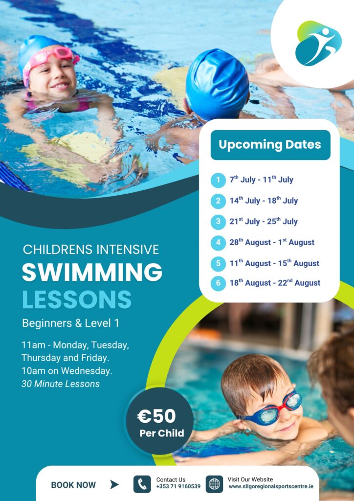 Intensive Swimming Lessons - Sligo Regional Sports Centre